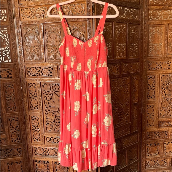 torrid | Dresses | Torrid Red Floral Midi Dress | Poshmark